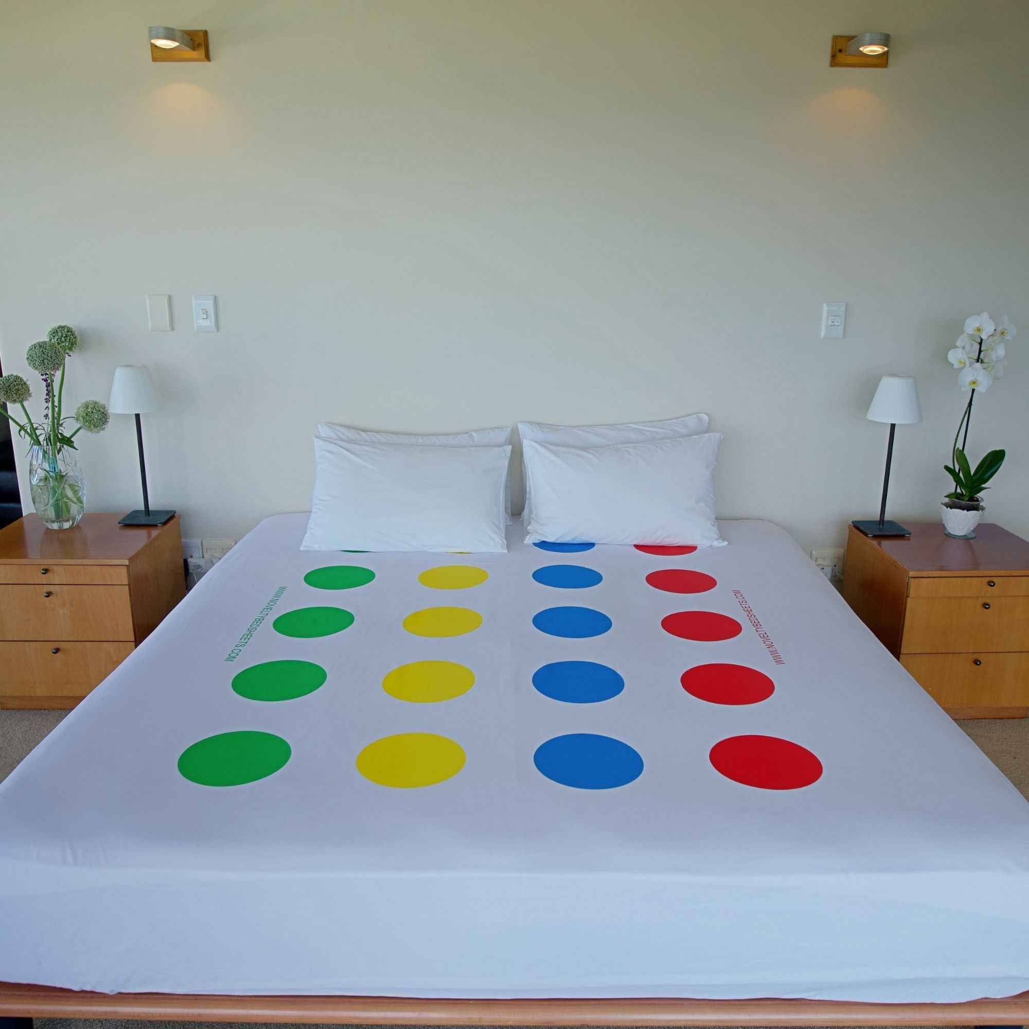 Twister Bed Sheet Double / Full - Novelty Bed Sheets