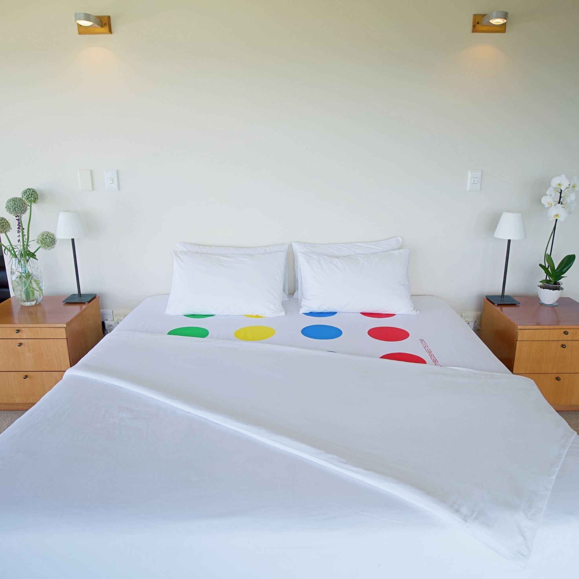 Twister Bed Sheet King - The Bedroom Game By Novelty Bed Sheets