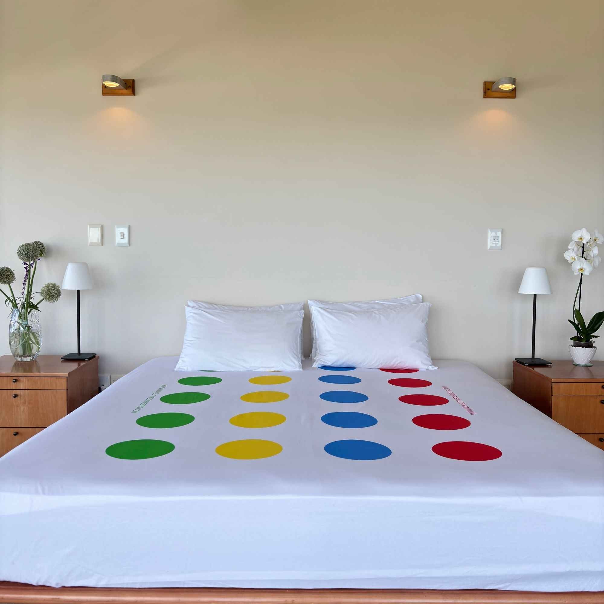 Twister Bed Sheet Queen - The Bedroom Game By Novelty Bed Sheets